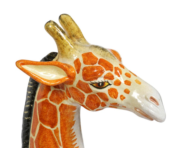 Large Ceramic Giraffe at 1stDibs