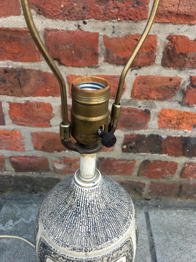 Large Ceramic Lamp Base, Origin Usa or Canada, circa 1960-1970 For Sale ...