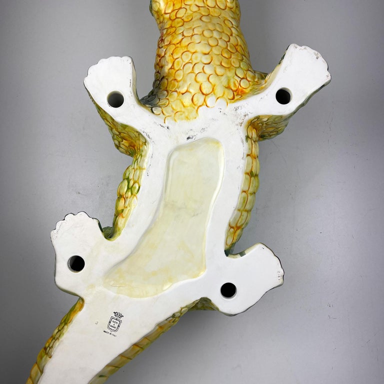 Large Ceramic Sculpture Crocodile from Bassano Italy 1980s For Sale at ...
