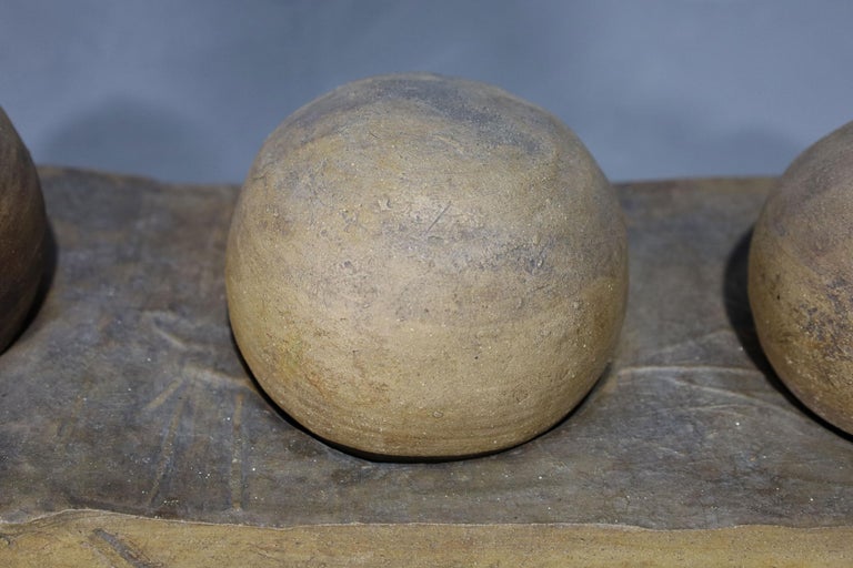 Large Ceramic Sculpture of Four Round Heads on Singular Base For Sale ...