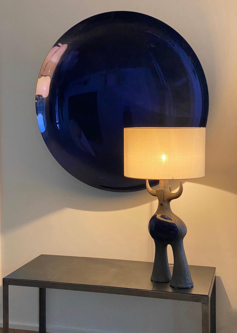 Large Ceramic Sculpture or Lamp Base "Toro" One of a Kind by Dominique ...