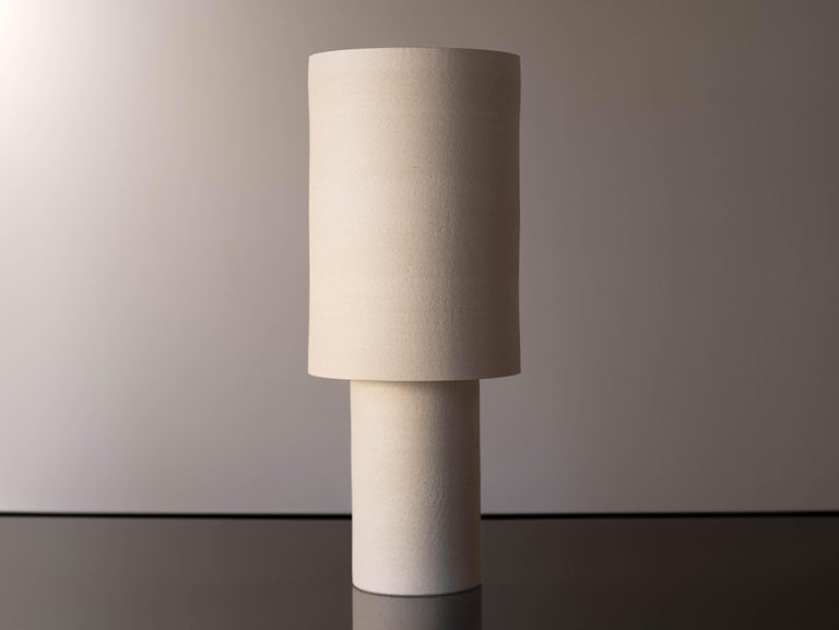Large Ceramic Straight Walled Lamp For Sale at 1stDibs