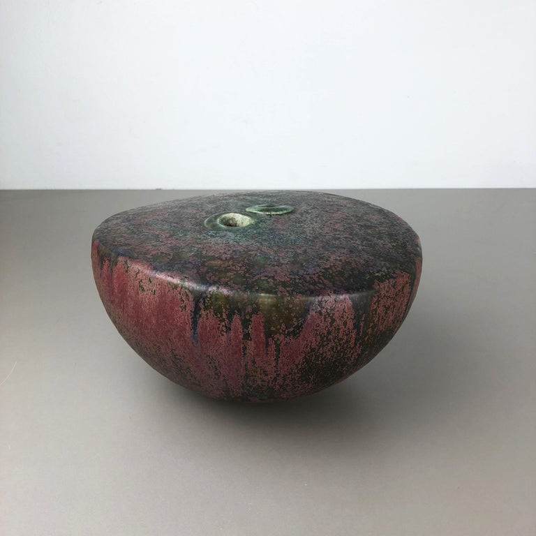 Large Ceramic Studio Pottery Vase Object by Otto Meier Bremen Germany ...