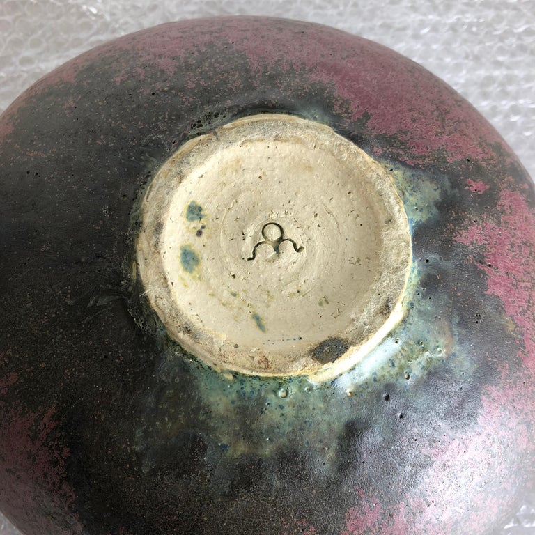 Large Ceramic Studio Pottery Vase Object by Otto Meier Bremen Germany ...