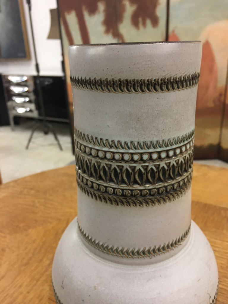 Large Ceramic Vase circa 1950 in the Style of Jean Besnard For Sale at ...