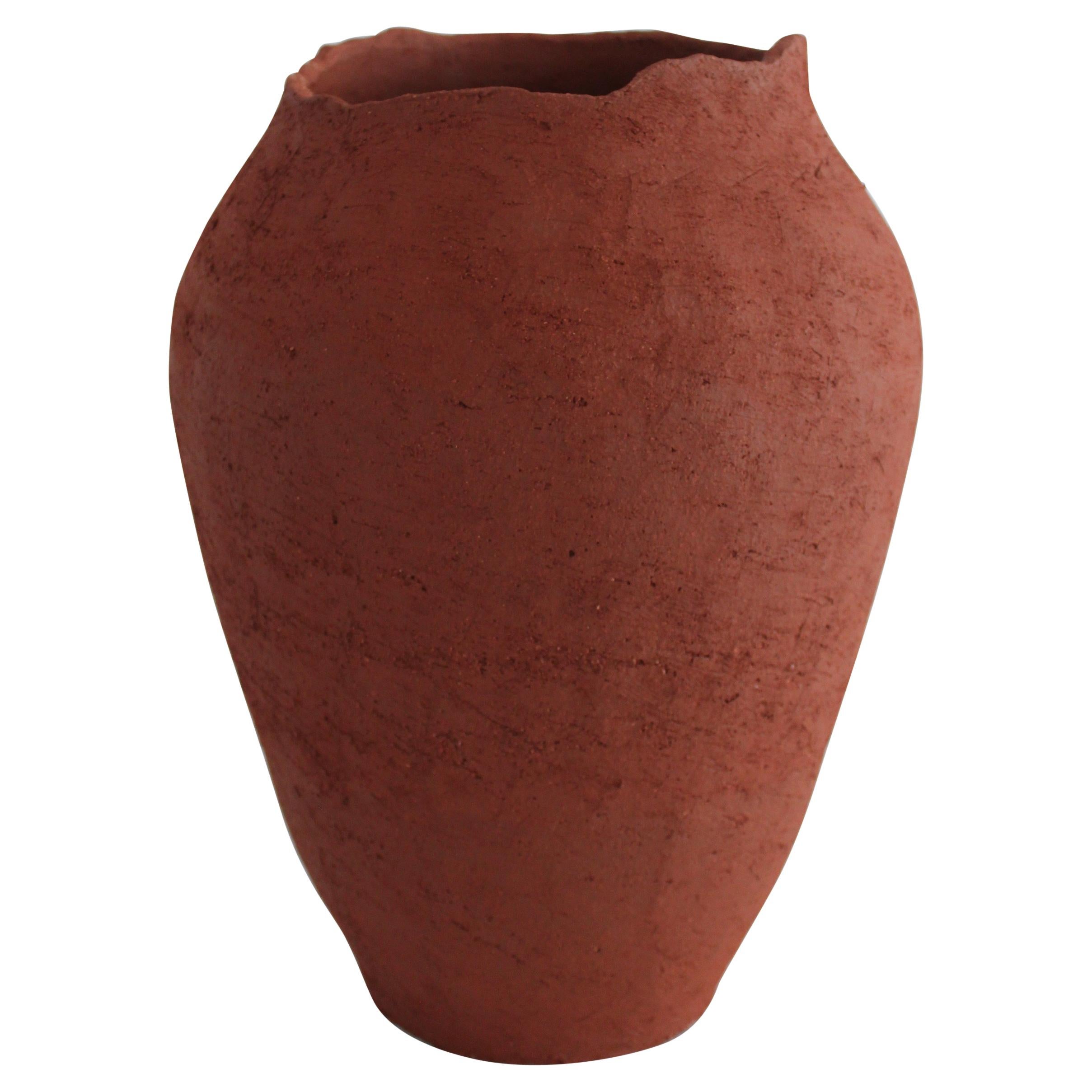 Large White Single Stem Ceramic Vessel by Simone Bodmer-Turner at 1stDibs