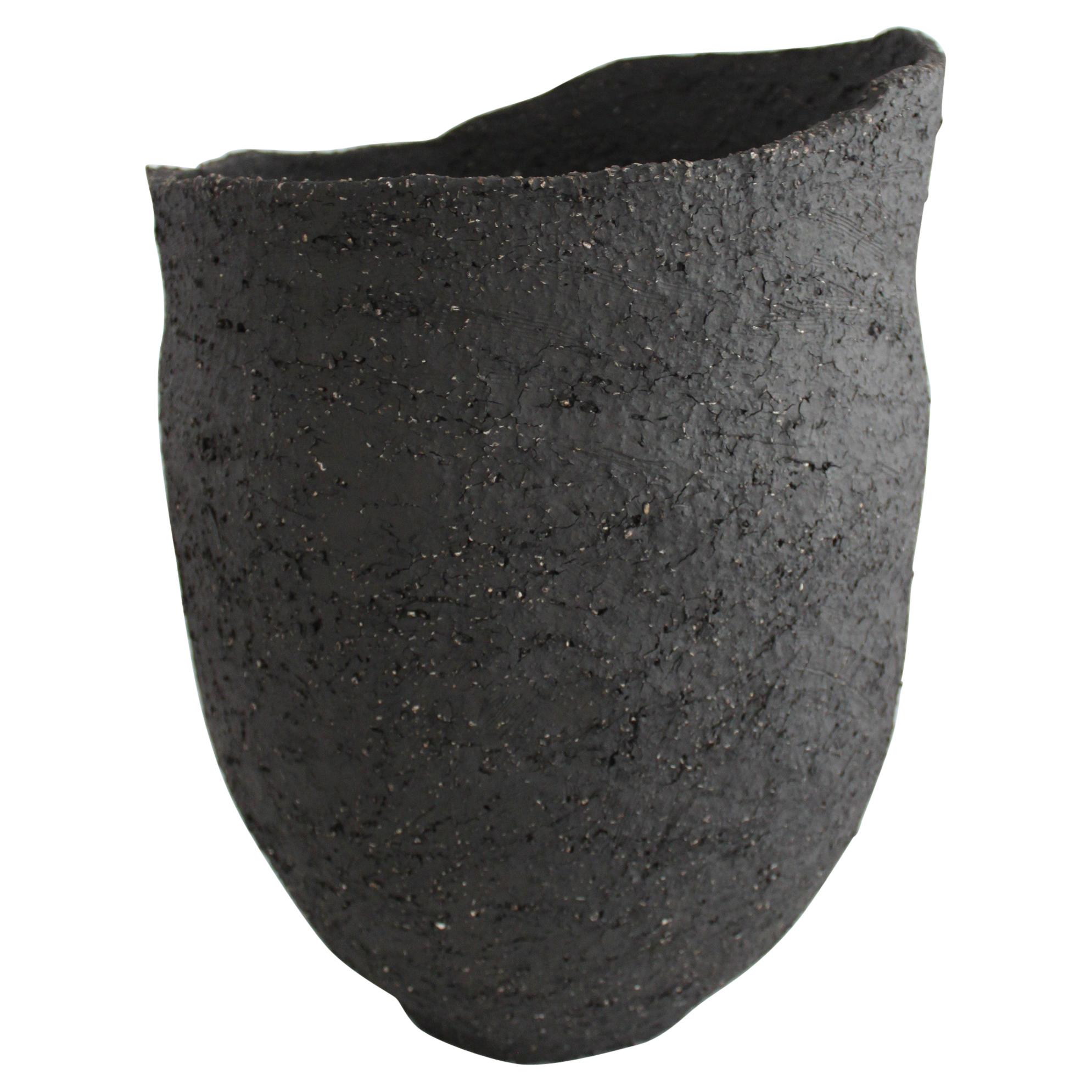 Large White Single Stem Ceramic Vessel by Simone Bodmer-Turner at 1stDibs