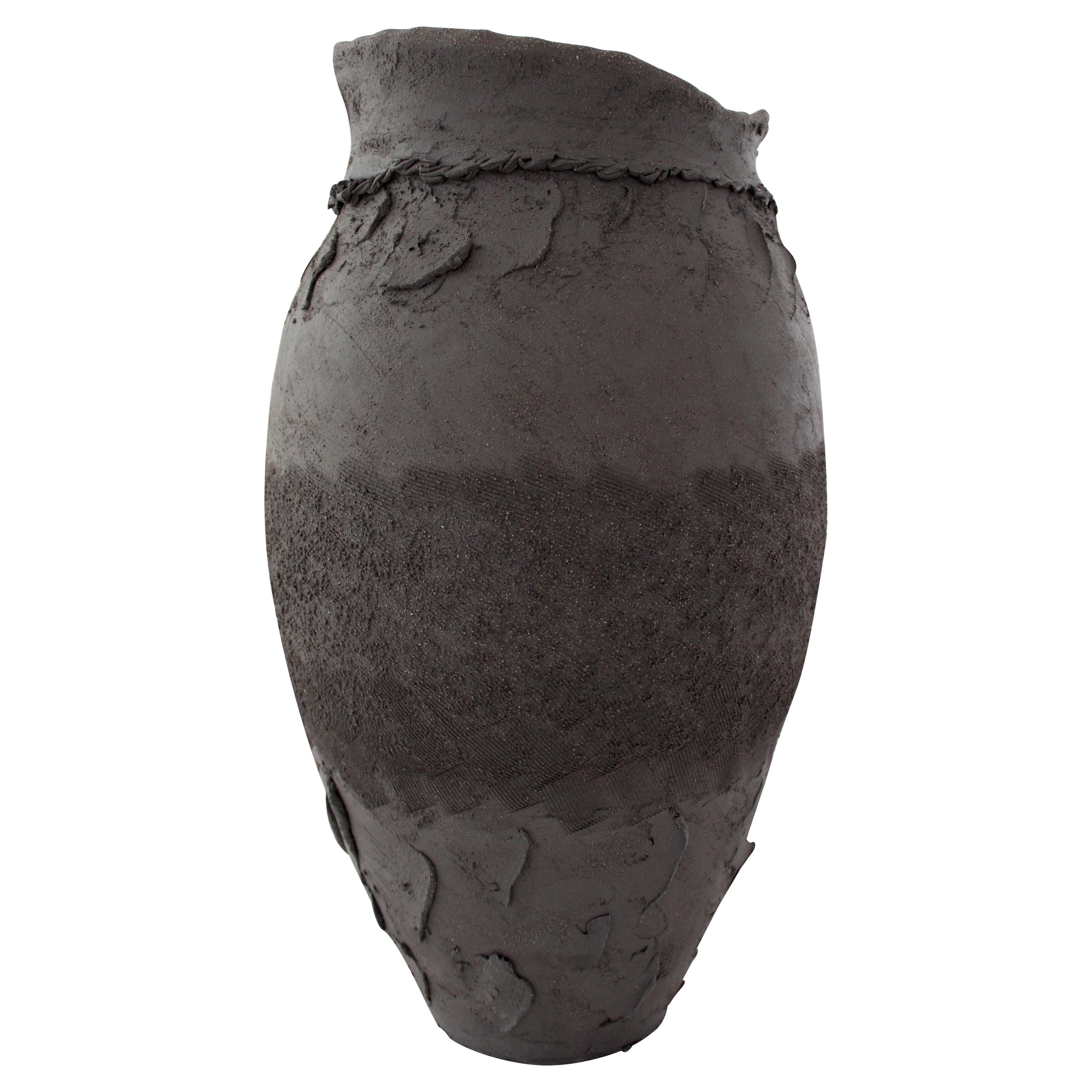 Large White Single Stem Ceramic Vessel by Simone Bodmer-Turner at 1stDibs