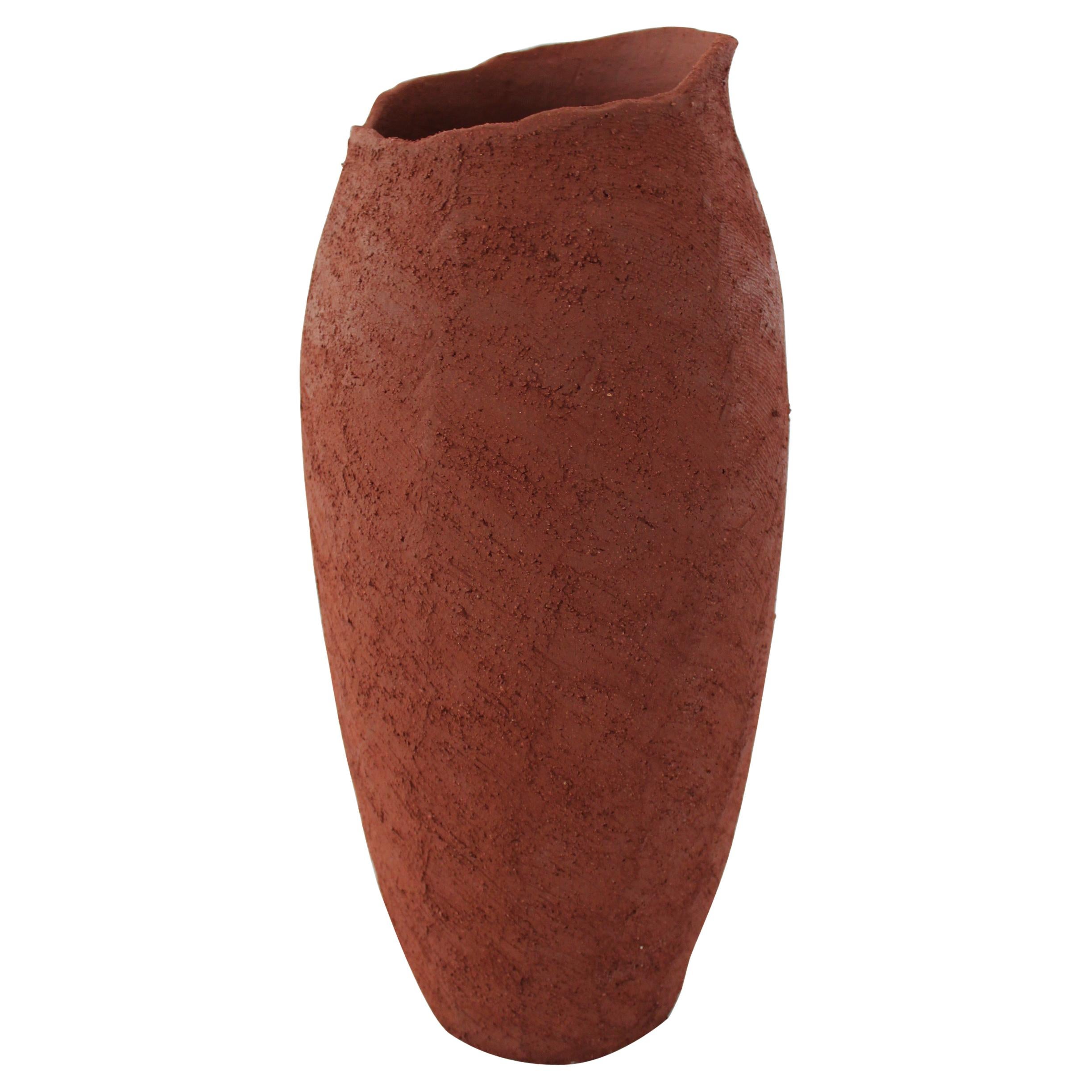 Large White Single Stem Ceramic Vessel by Simone Bodmer-Turner at 1stDibs