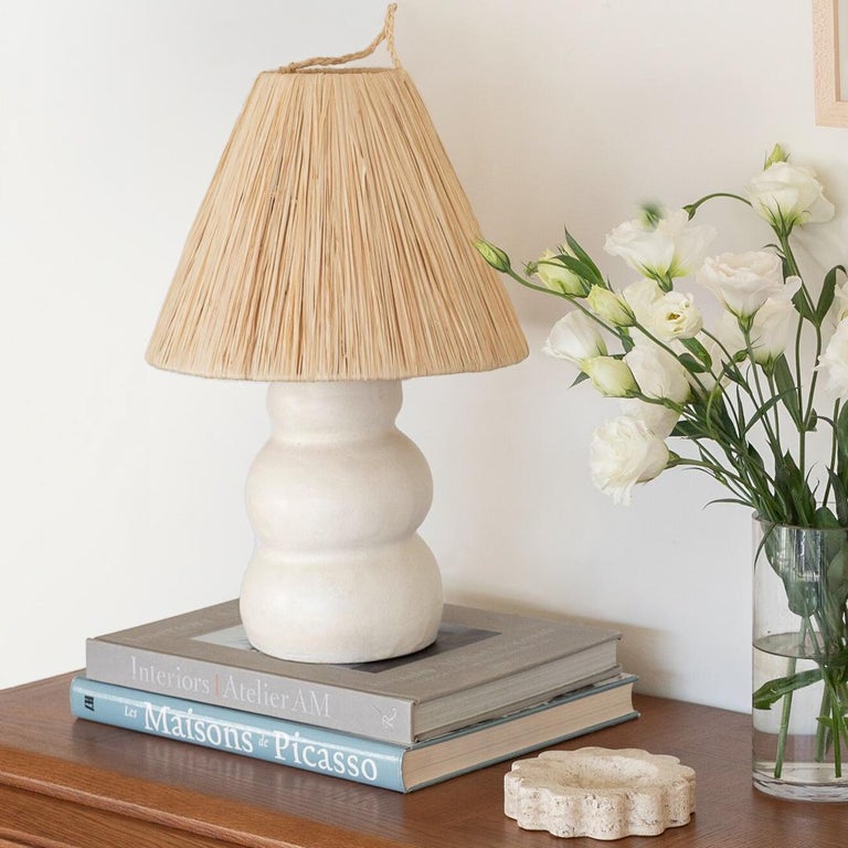 Large Ceramic Wave Lamp For Sale at 1stDibs