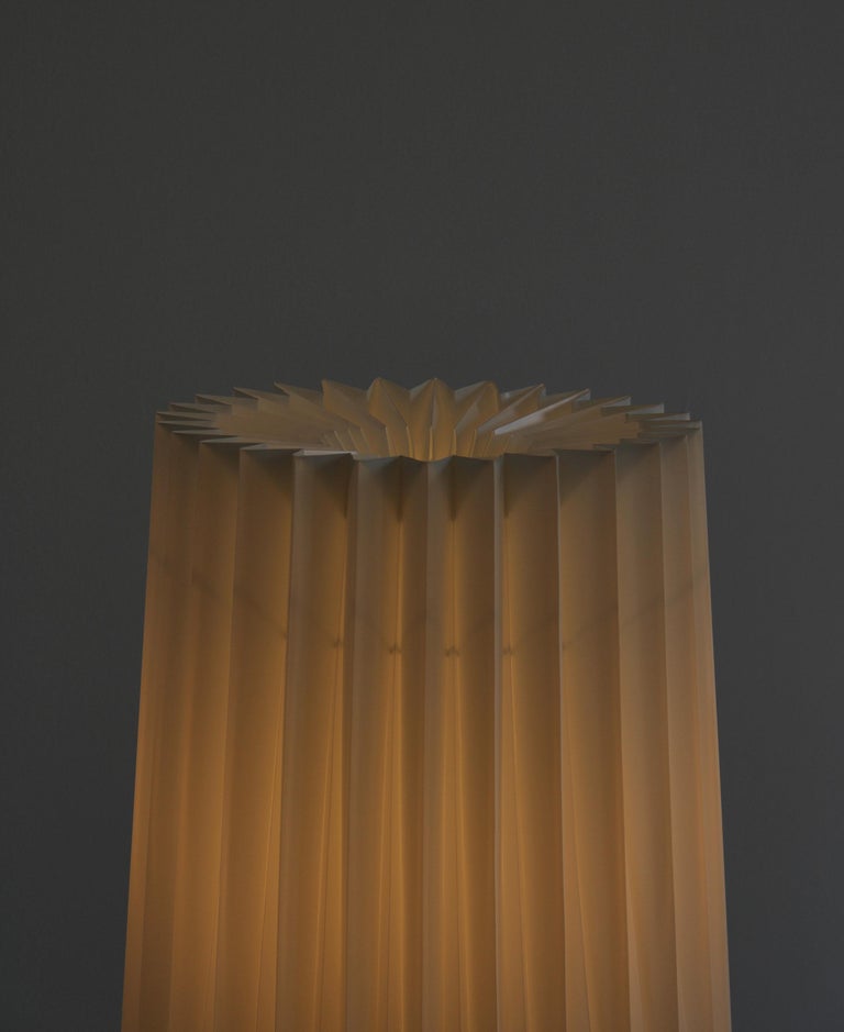 Large Ceramics Floor Lamp Hand Decorated by Viggo Kyhn, Denmark, 1960s ...