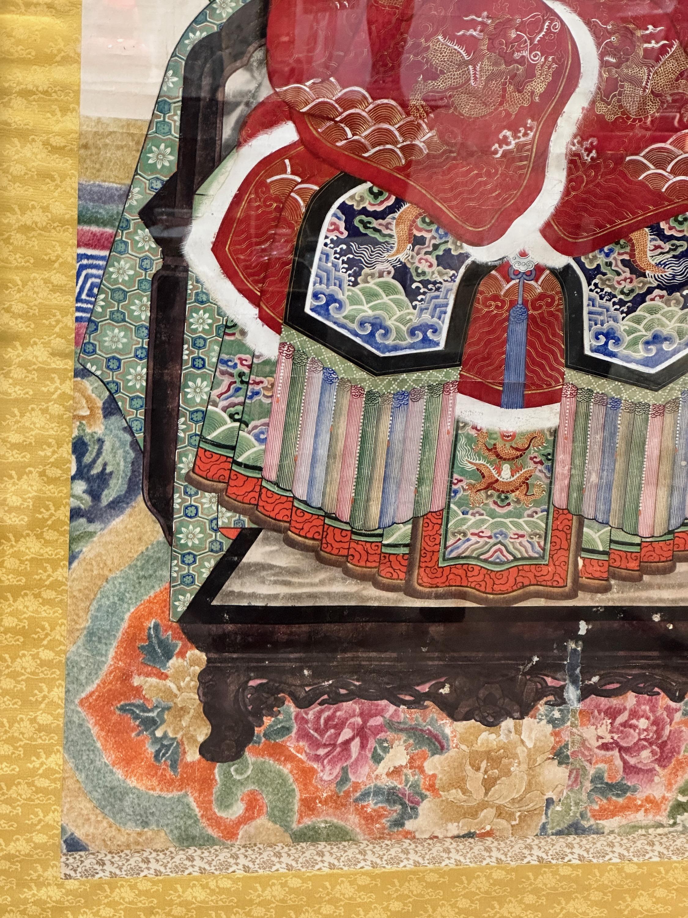 Large Chinese Ancestral Portrait For Sale at 1stDibs
