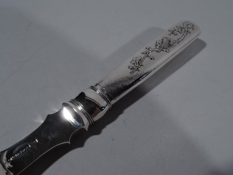 Large Chinese Silver Blossoming Branch Serving Fork by Tuck Chang For ...
