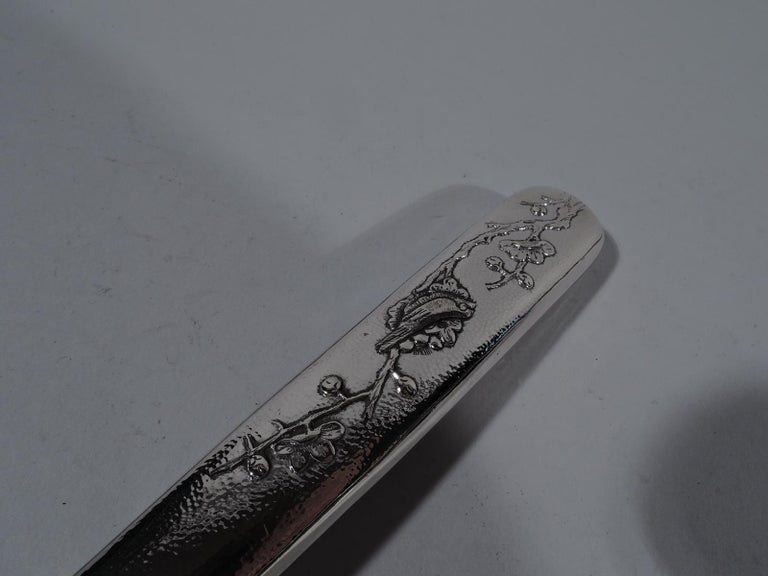 Large Chinese Silver Blossoming Branch Serving Fork by Tuck Chang For ...