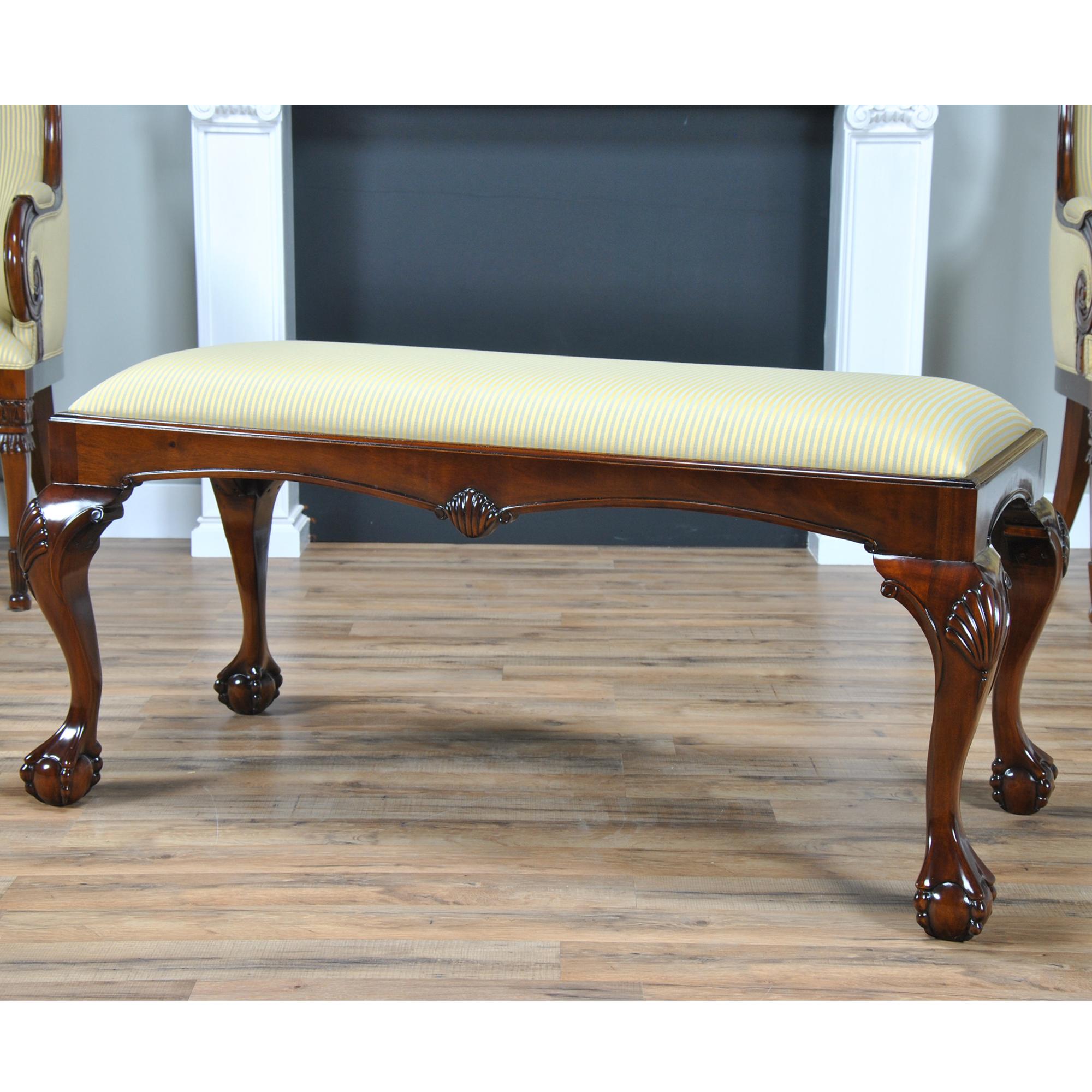 Large Chippendale Bench For Sale at 1stDibs