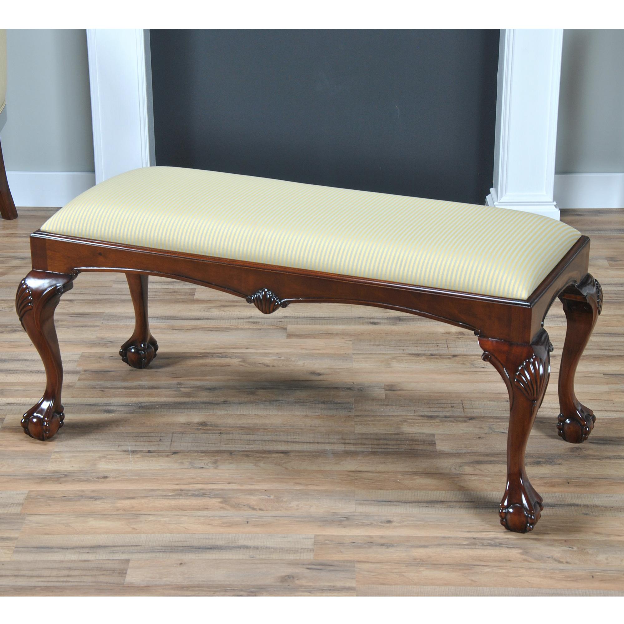 Large Chippendale Bench For Sale at 1stDibs