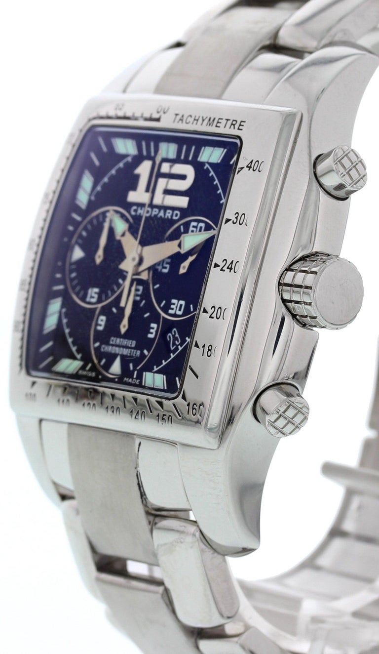 Large Chopard Tycoon Two O Ten Chronograph SS 8961 For Sale at 1stDibs