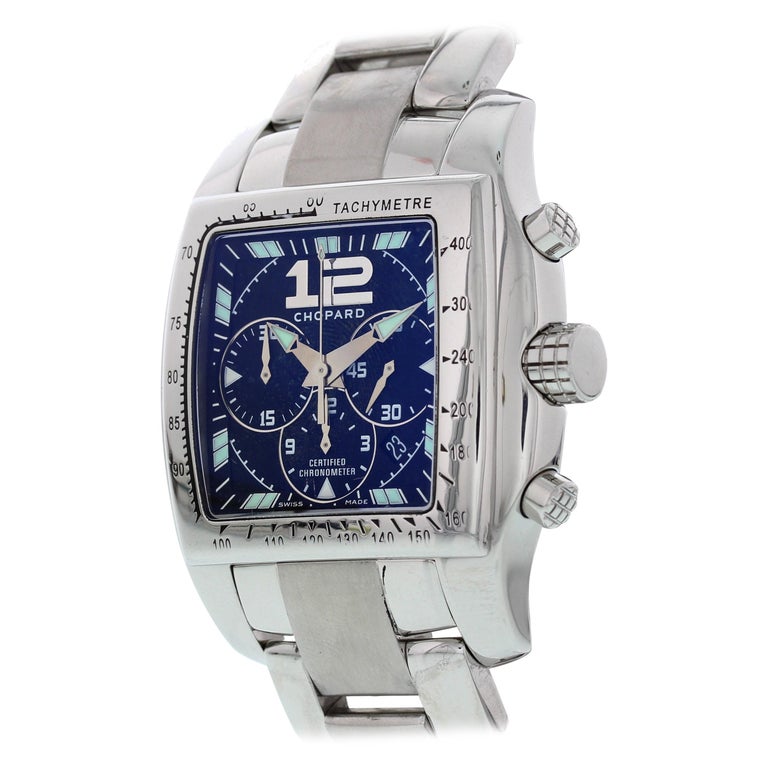 Large Chopard Tycoon Two O Ten Chronograph SS 8961 For Sale at 1stDibs