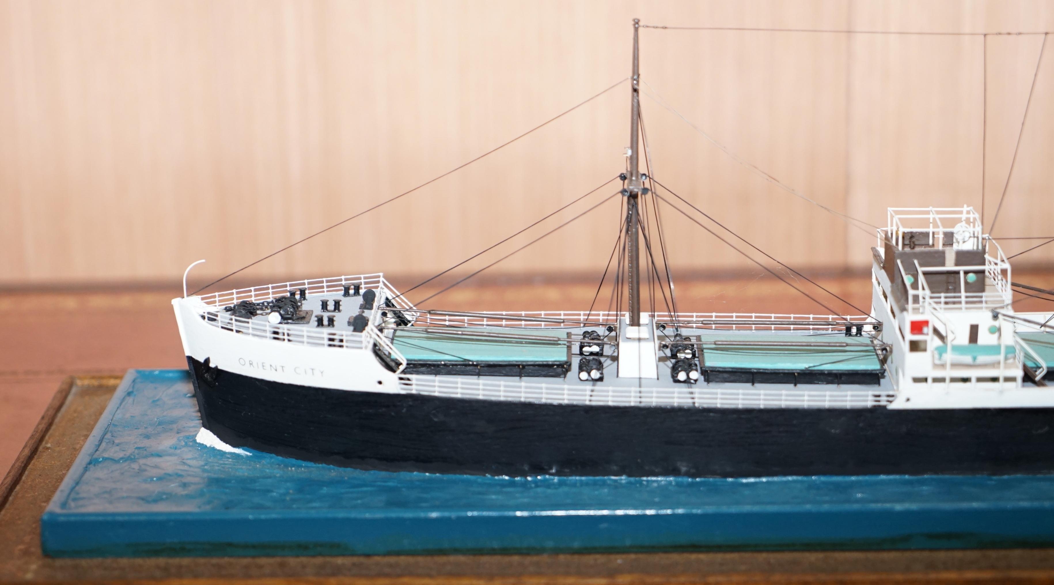 Large circa 1940 Model of the S.S Orient City 1917-1935 with 1952-1953 ...