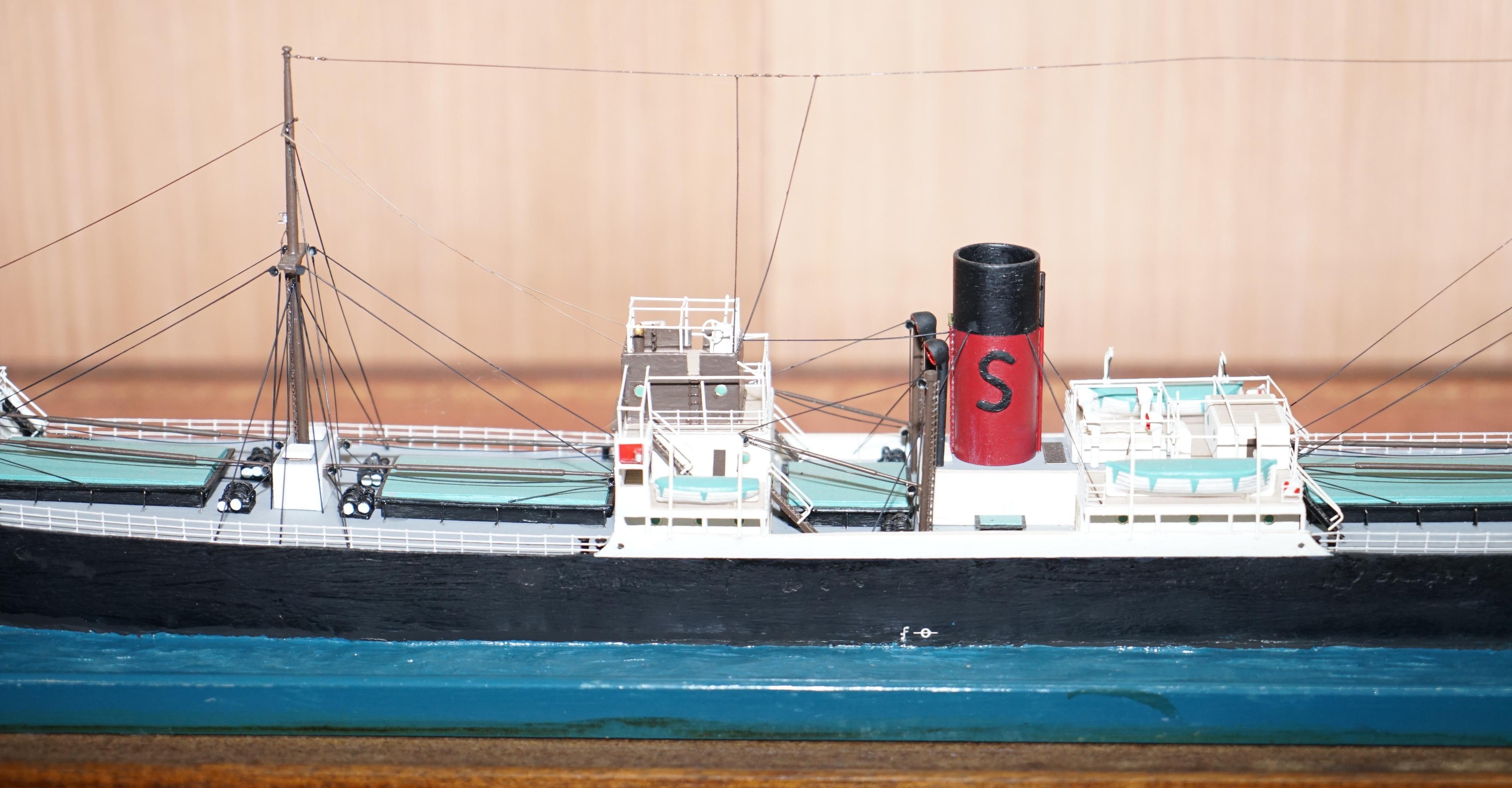 Large circa 1940 Model of the S.S Orient City 1917-1935 with 1952-1953 ...