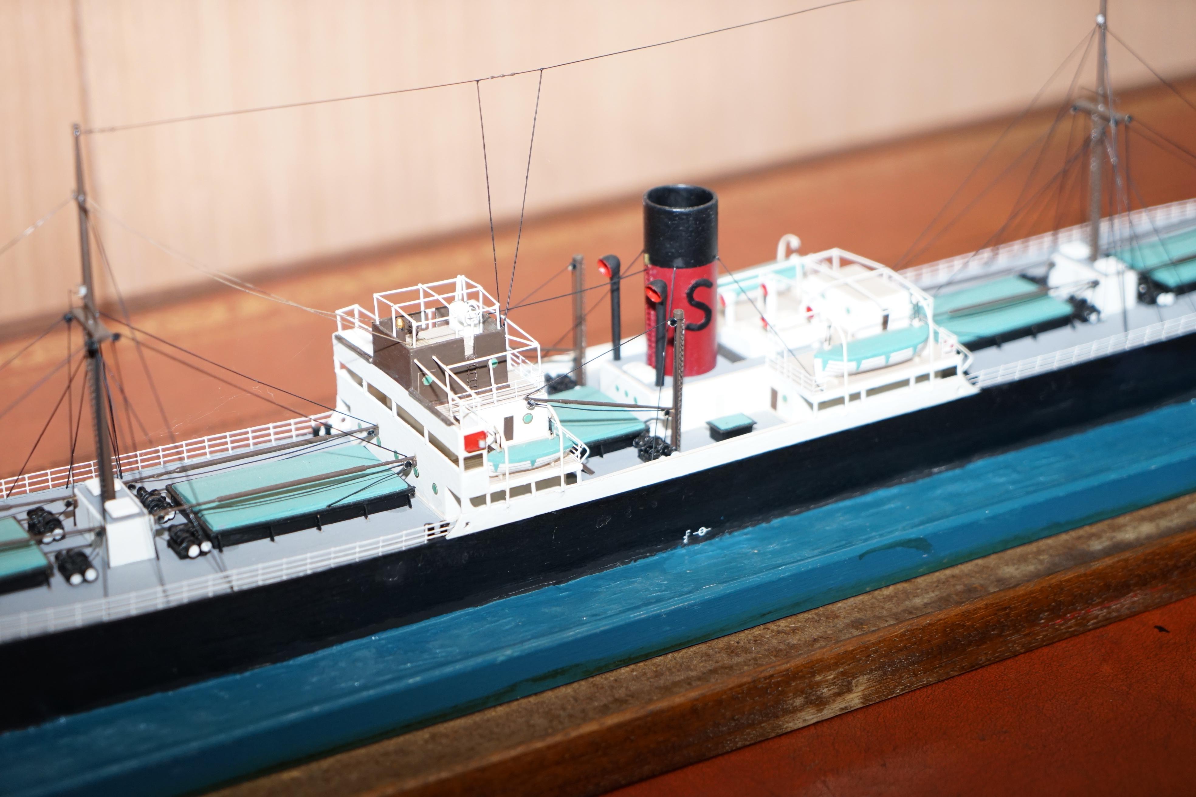 Large circa 1940 Model of the S.S Orient City 1917-1935 with 1952-1953 ...