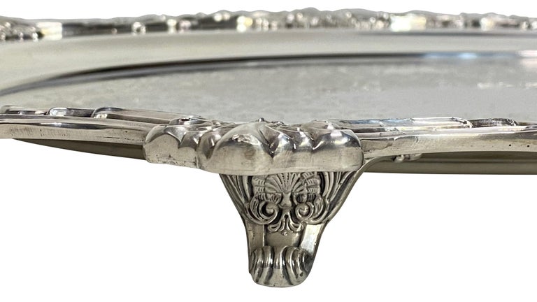 Large Classic Style Wallace Silver Plate Footed Serving Tray at 1stDibs ...
