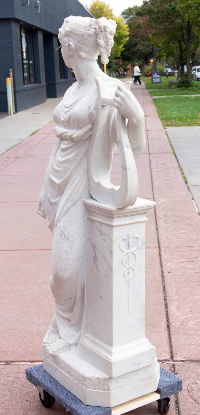 Large Classical Marble Statue of Greek or Roman Muse at 1stDibs
