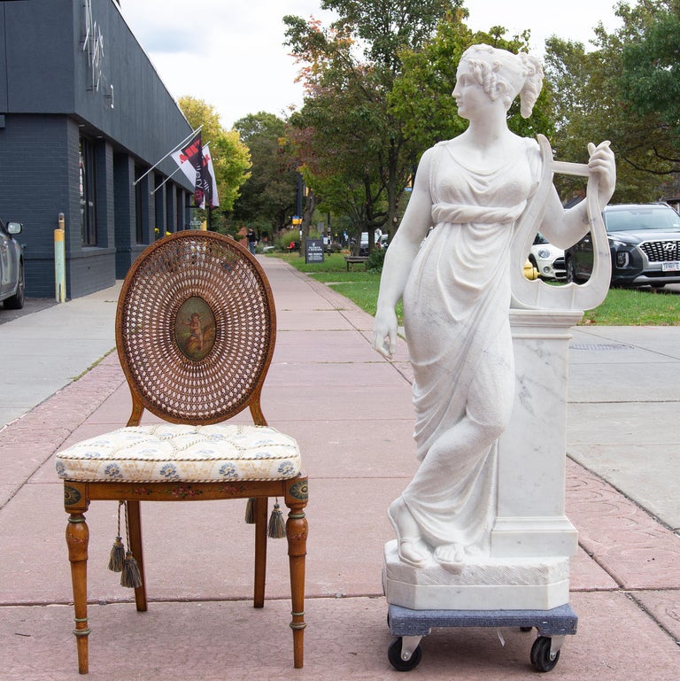 Large Classical Marble Statue of Greek or Roman Muse at 1stDibs