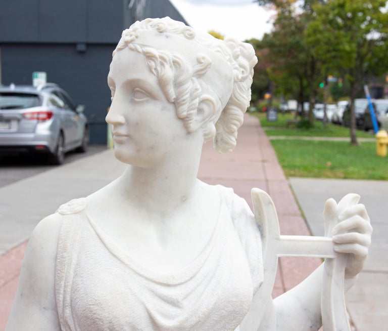 Large Classical Marble Statue of Greek or Roman Muse at 1stDibs