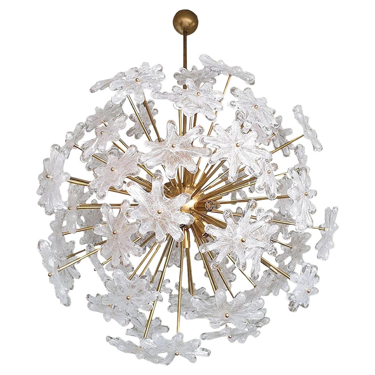 Large Murano Sputnik Chandelier For Sale at 1stDibs