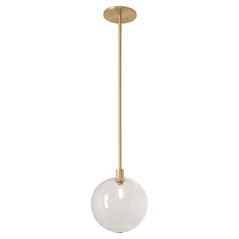 Large Clear Stem 1X Pendant Lamp by SkLO For Sale at 1stDibs
