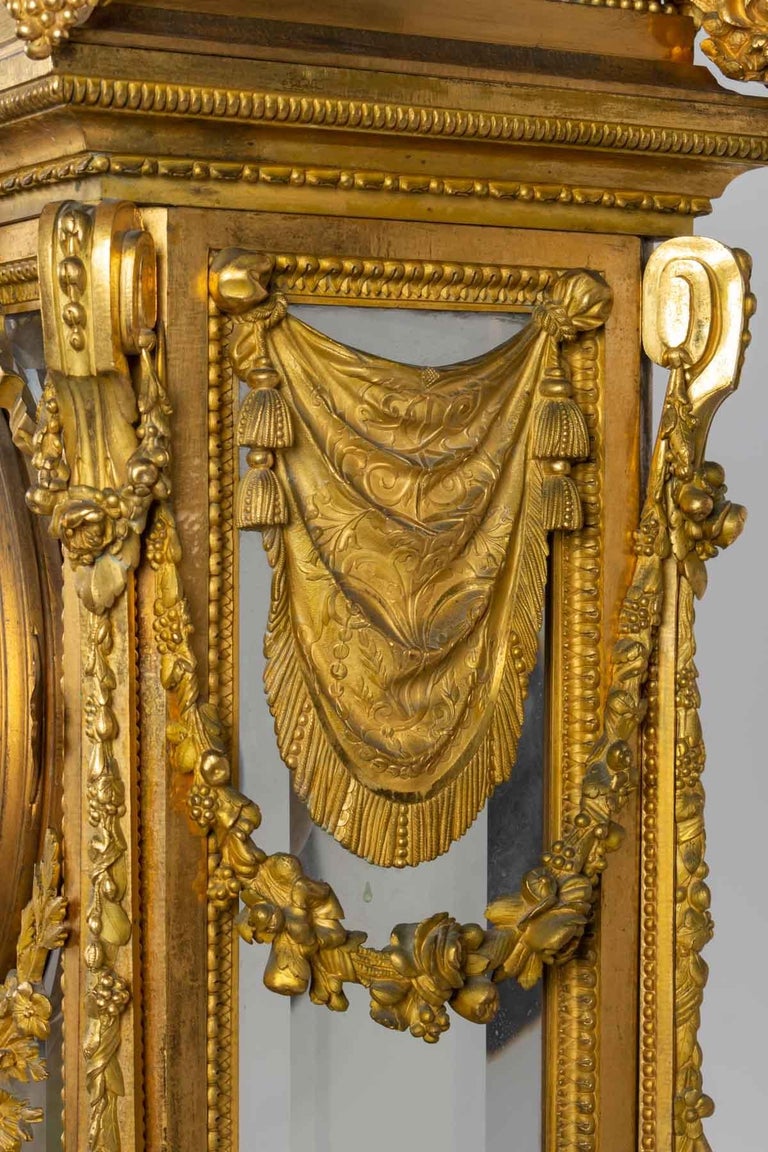 Large Clock, Louis XVI Style, 19th Century For Sale at 1stDibs