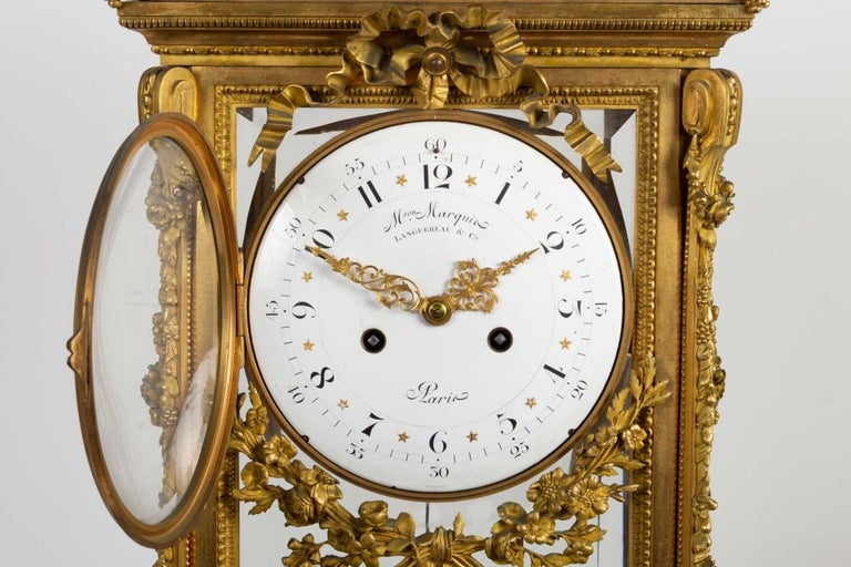 Large Clock, Louis XVI Style, 19th Century For Sale at 1stDibs