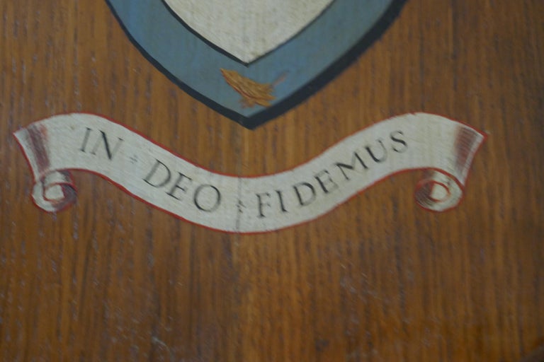 Large Coat of Arms of Brighton Oak Wall Plaque / Shield at 1stDibs