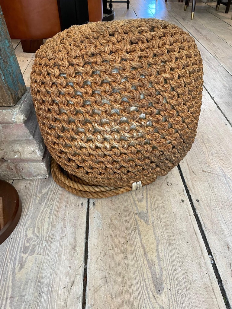 Large Coir Rope Ship Fender to Use as Stool or Foot Rest at 1stDibs