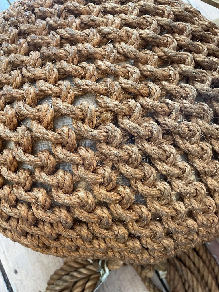 Large Coir Rope Ship Fender to Use as Stool or Foot Rest at 1stDibs