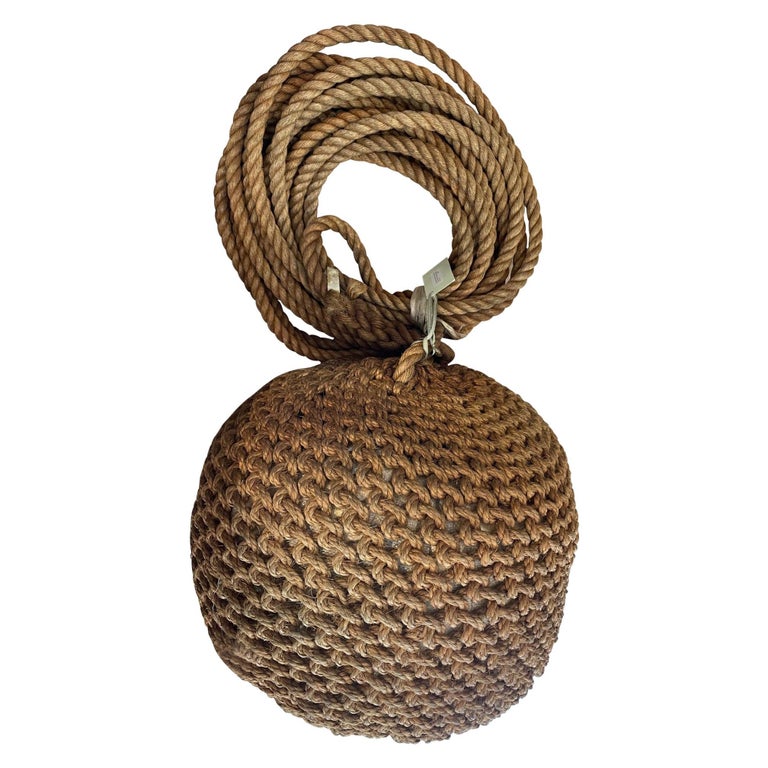Large Coir Rope Ship Fender to Use as Stool or Foot Rest at 1stDibs