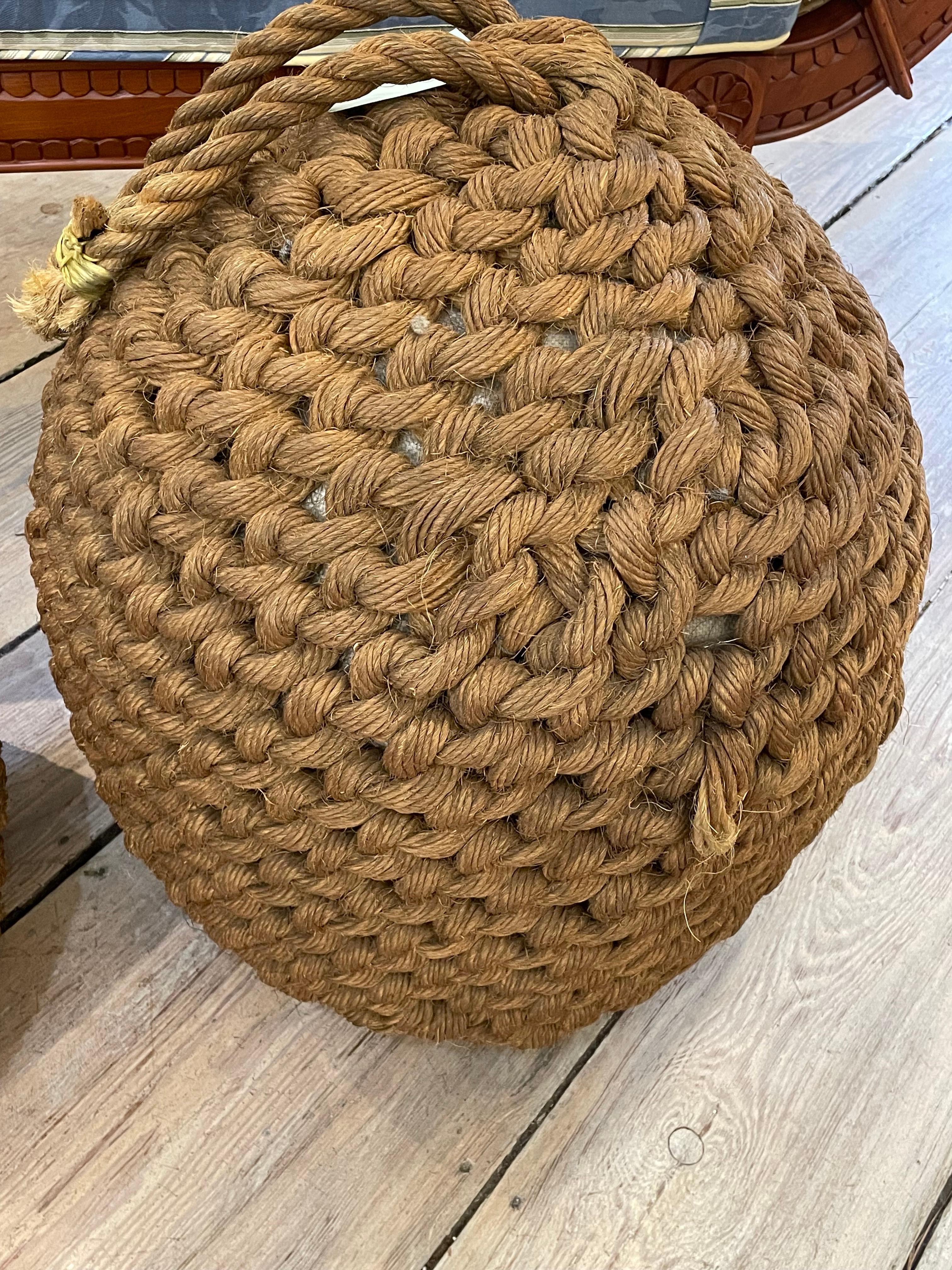 Large Coir Rope Ship's Fender, 1980's at 1stDibs | coir fender