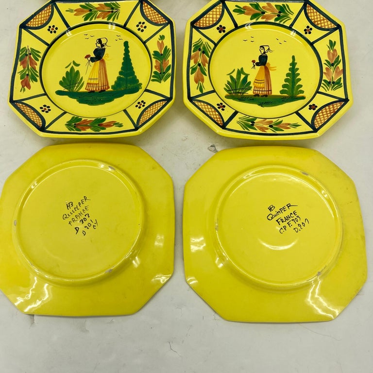 Large Collection of Quimper Serveware Faience, France, Circa 1980 For ...