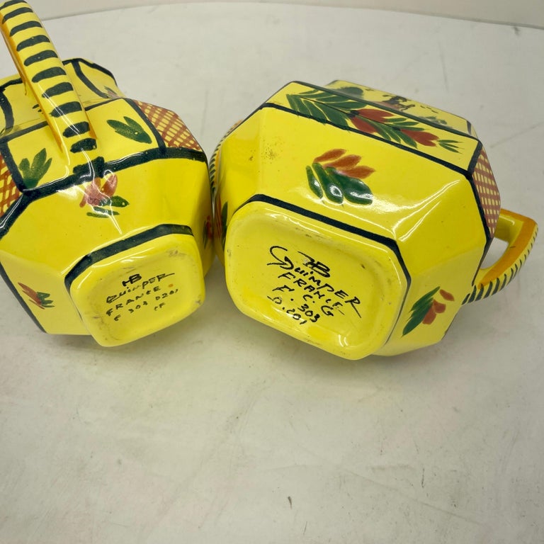 Large Collection of Quimper Serveware Faience, France, Circa 1980 For ...