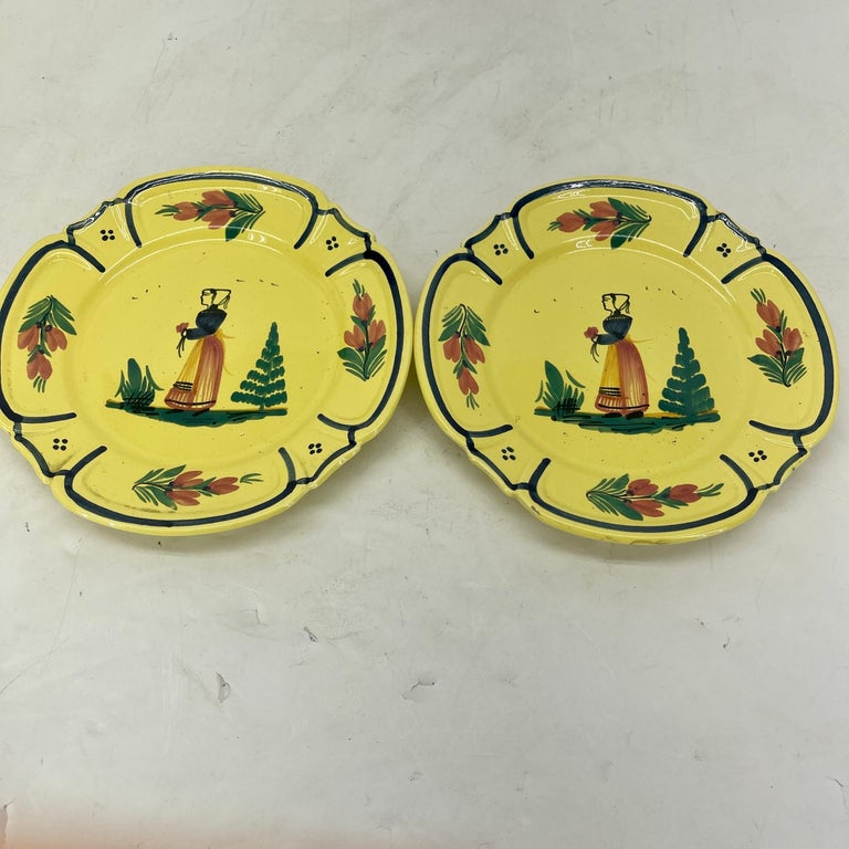 Large Collection of Quimper Serveware Faience, France, Circa 1980 For ...