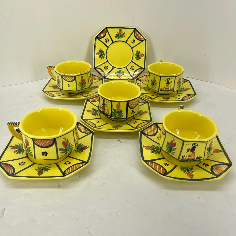 Large Collection of Quimper Serveware Faience, France, Circa 1980 For ...