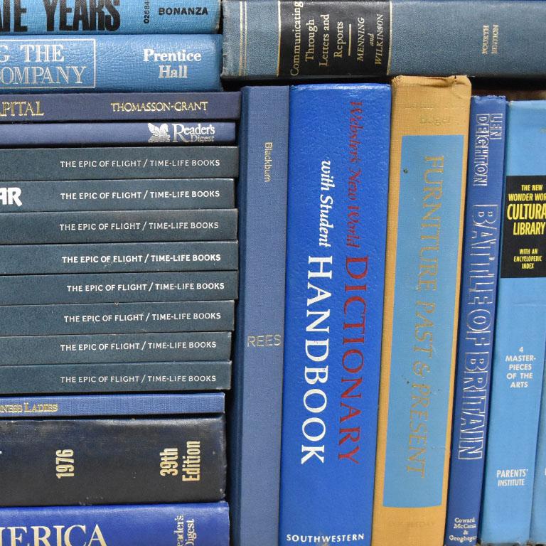 Large Collection of Vintage and Antique Blue Books, Set of 77 For Sale ...