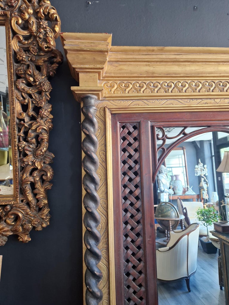 Antique Mifrror Full Length Mirror, Colonial Style, Harrods of London ...