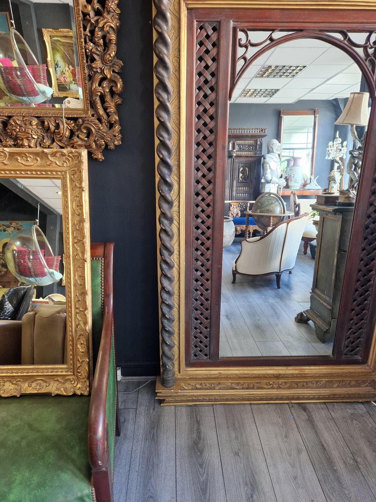 Antique Mifrror Full Length Mirror, Colonial Style, Harrods of London ...