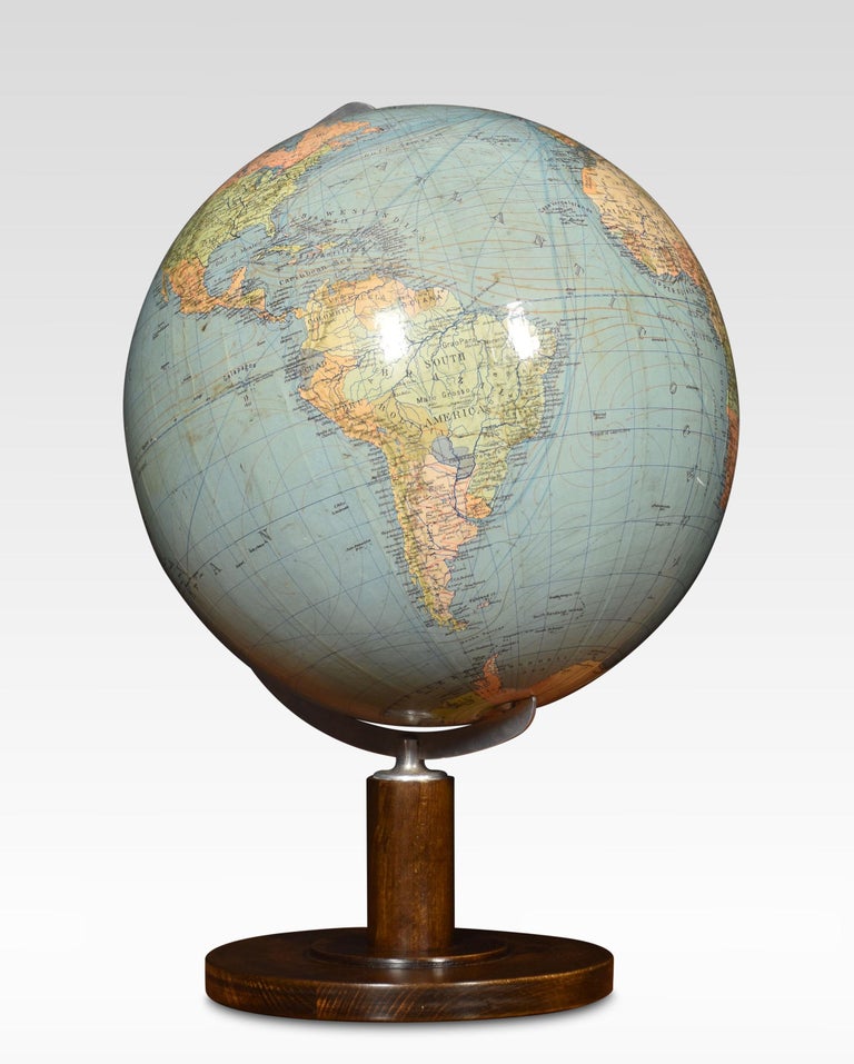 Large Columbus Terrestrial Globe For Sale at 1stDibs