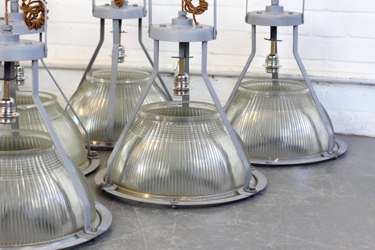 Large Concord Factory Lights, circa 1950s at 1stDibs