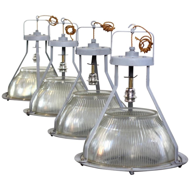Large Concord Factory Lights, circa 1950s at 1stDibs