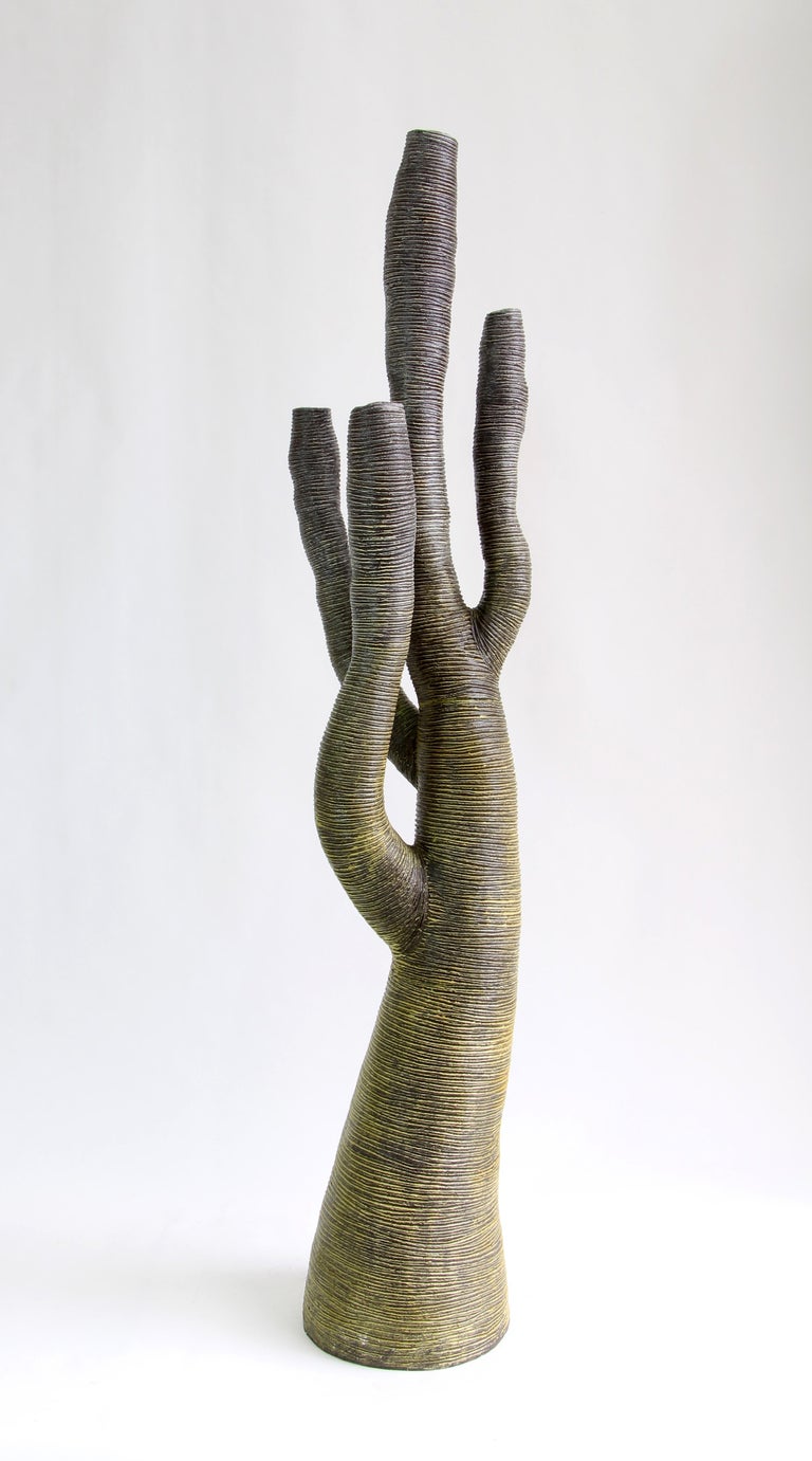 Large Contemporary Green Ceramic Tree Sculpture, Arbre Vert at 1stDibs