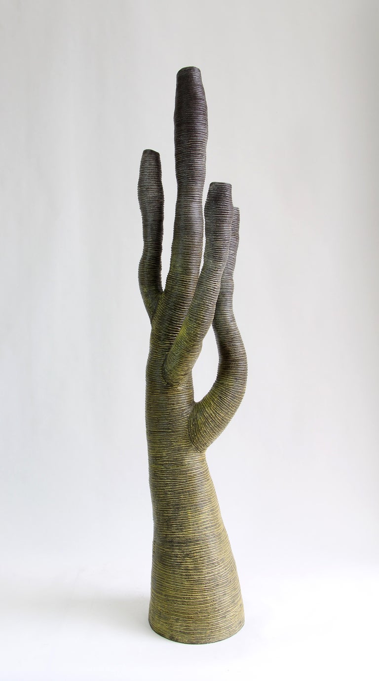 Large Contemporary Green Ceramic Tree Sculpture, Arbre Vert at 1stDibs
